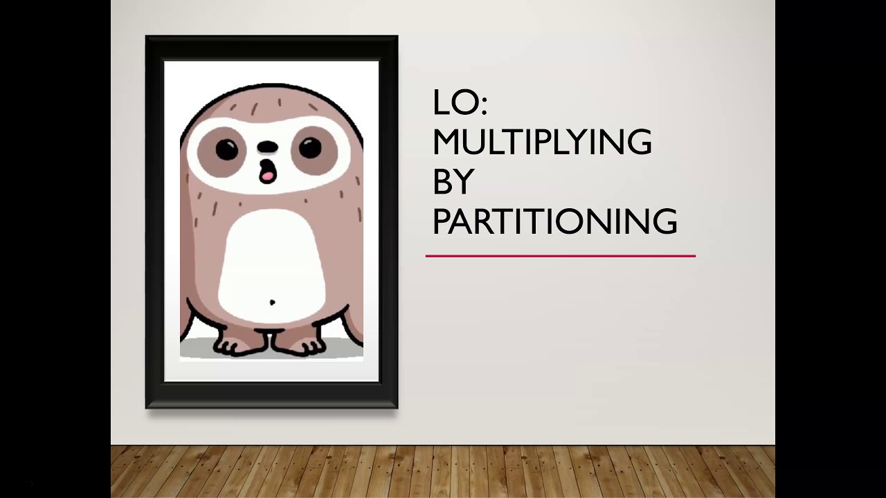 Multiplying using partitioning - YouTube