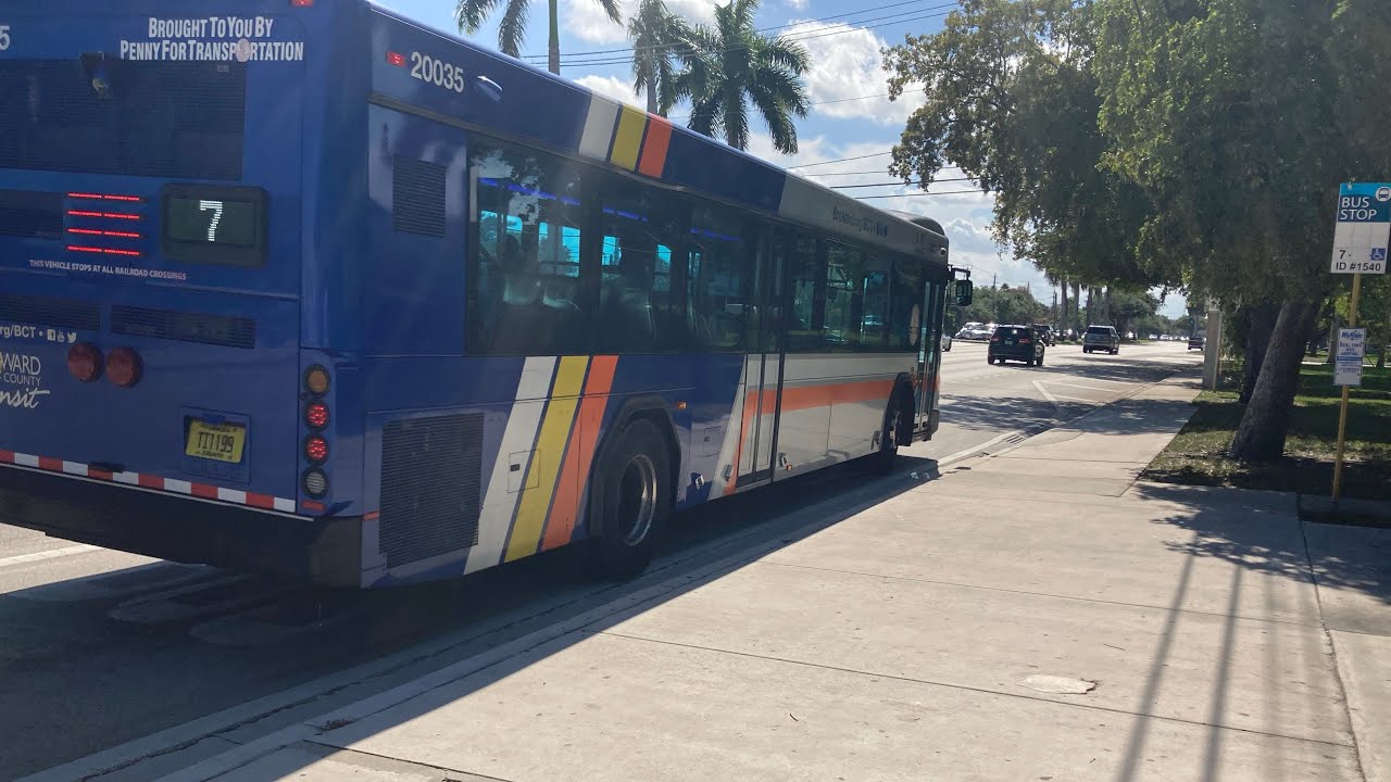 Broward County Transit: Ride On-Board 2020 Gillig BRT 40’ #20035 - YouTube