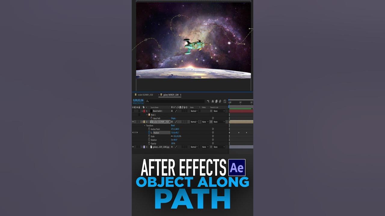 Animate object along path in After Effects! Fast Tutorial! # ...