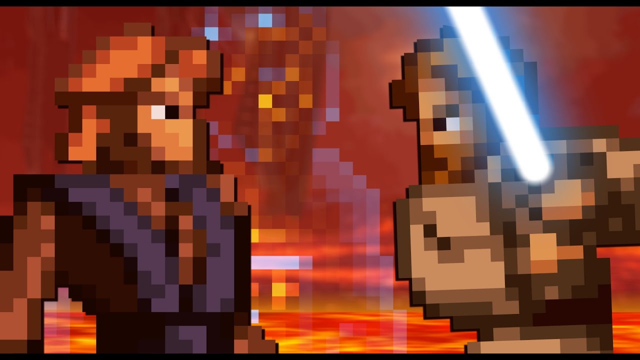 Obi-Wan vs Anakin - Sprite Animation - YouTube