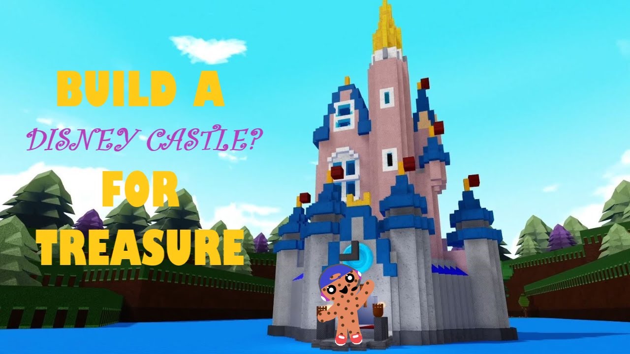 Roblox let's play Build A Boat For Treasure | The Disney Castle will ...