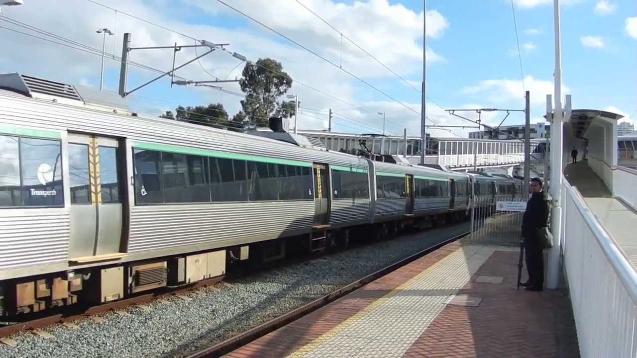 Trains Transperth Claisebrook Perth - YouTube