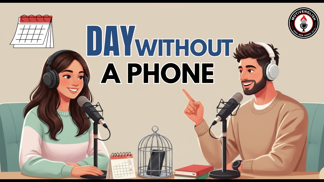 My Day Without A Phone | English Podcast For Easy English Conversation ...