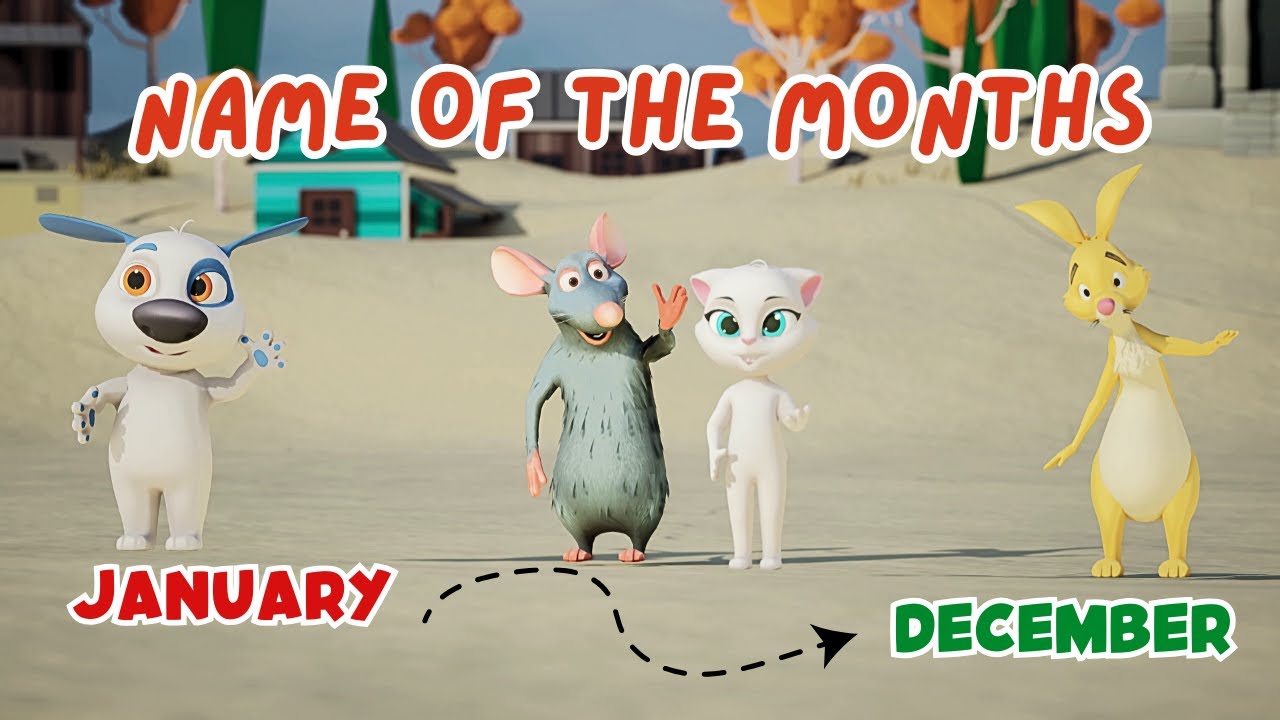 Months of the Year Song for Kids | Fun Learning with BirajBuzz ...