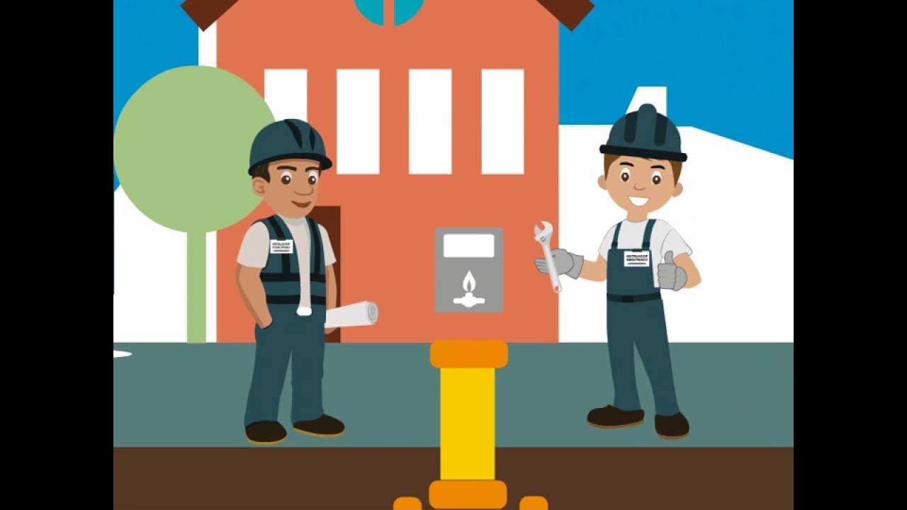 Instalación de gas natural en el hogar - Animación - YouTube
