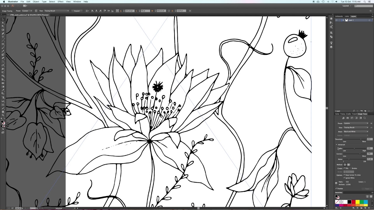 How to Design a Pattern Collection Part 4: Scan, Edit, Color Palette ...