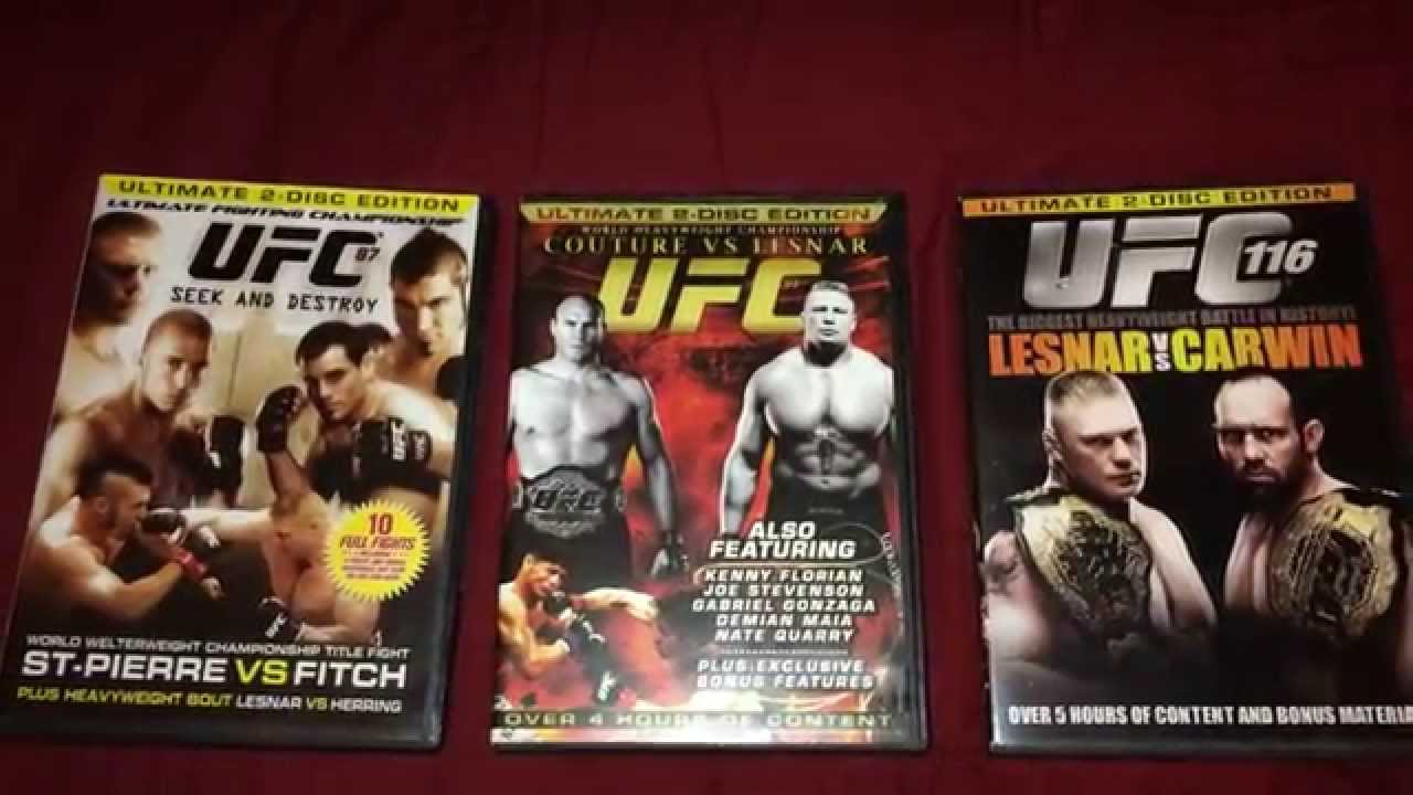 UFC PPV DVD"s featuring Brock Lesnar's fights - YouTube