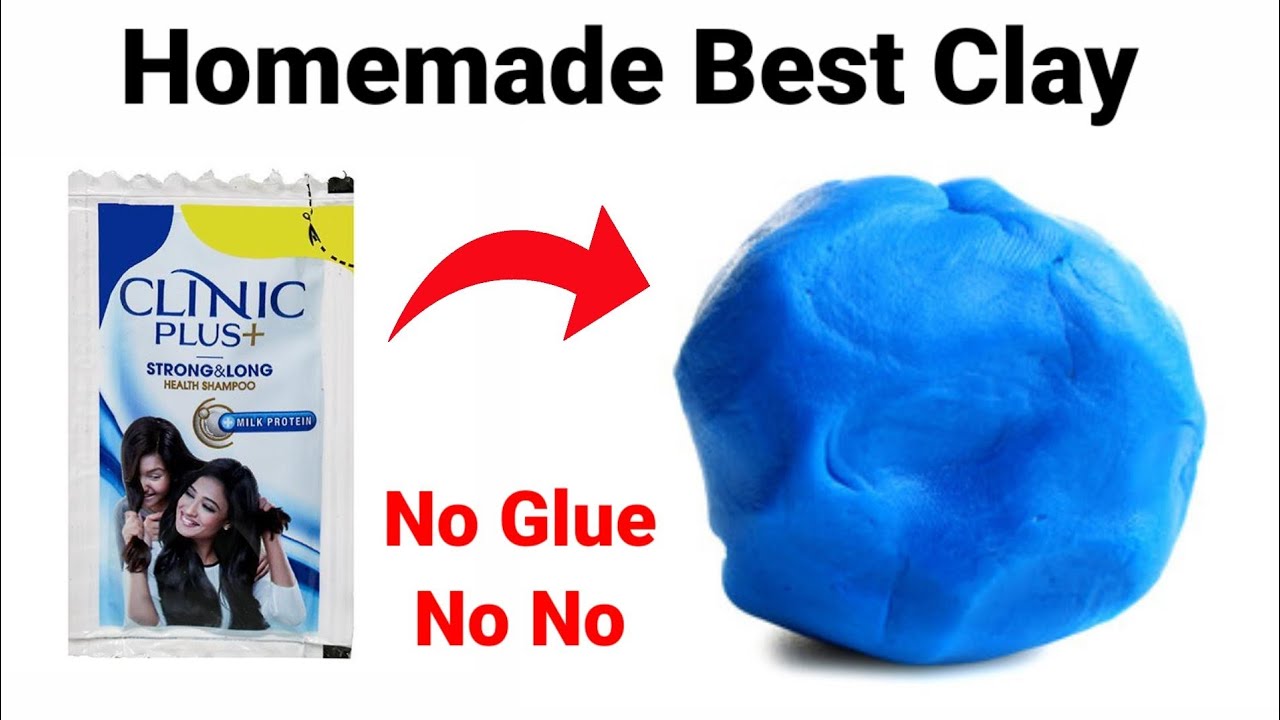 How to make clay at home/homemade clay /diy play dough /craft clay ...