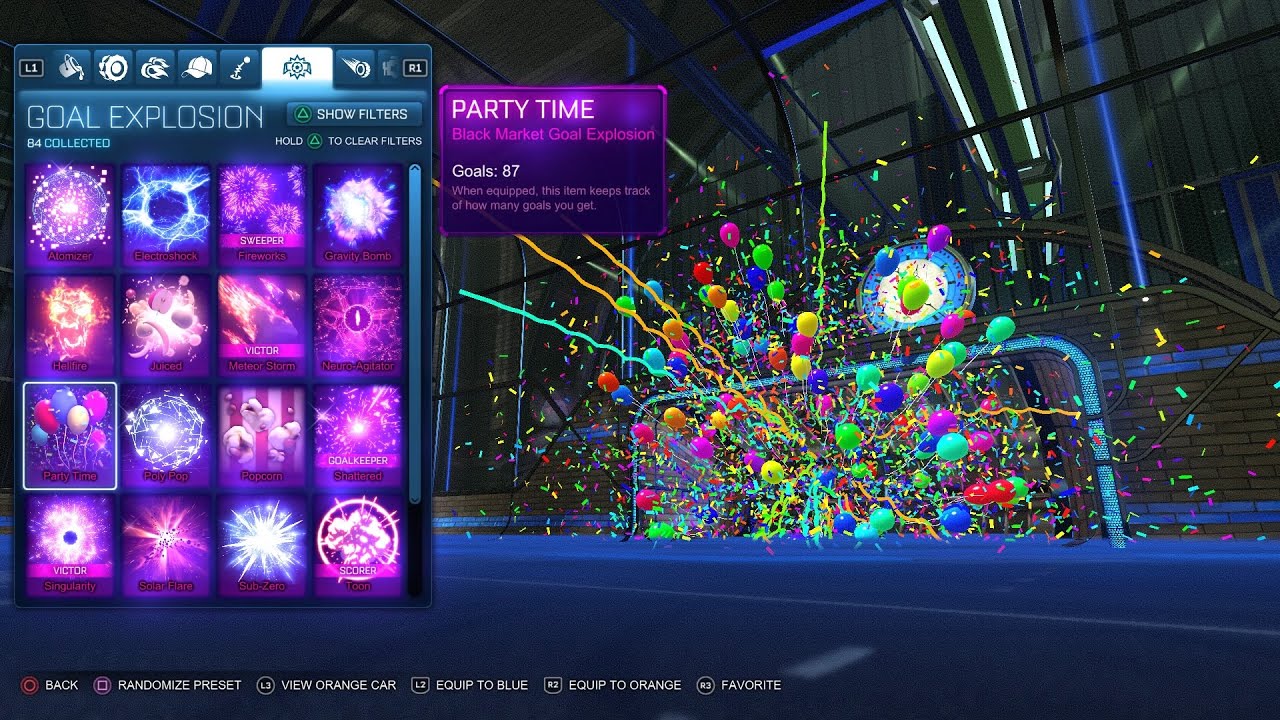 Party Time l Rocket League Goal Explosion [2021 SHOWCASE] - YouTube