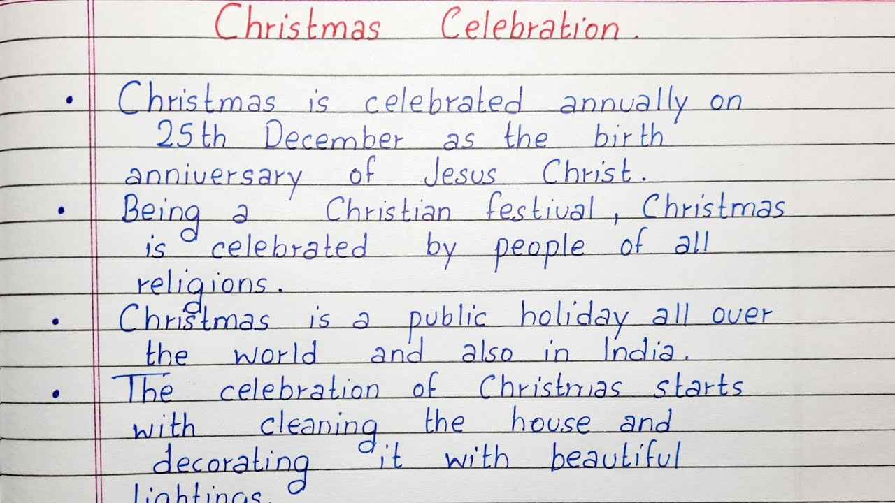 Write A Short Essay On Christmas Celebration Essay YouTube write-a-short-essay-on-christmas-celebration-essay-youtube