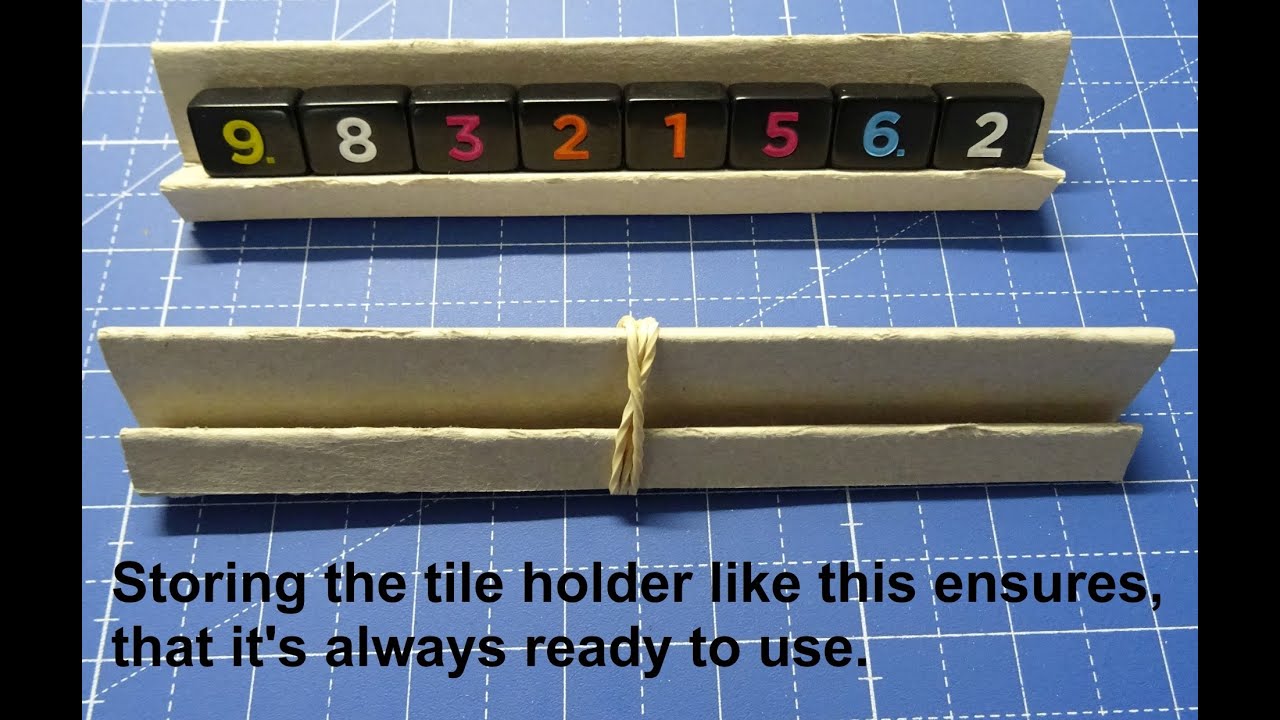 DIY Scrabble tile holder (letter holder) - YouTube