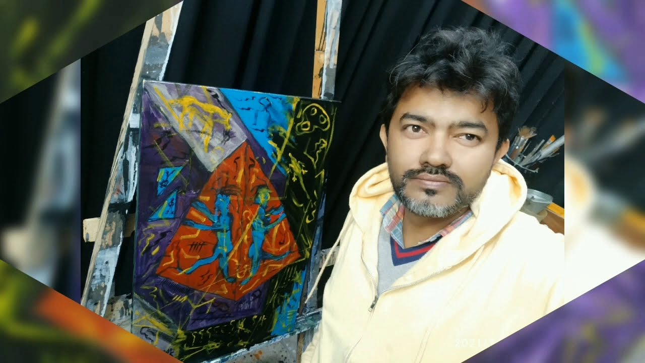 TRAPPED (PAINTING), RLAPV 176, TIME LAPSE ABSTRACT PAINTING VIDEO # 176 ...