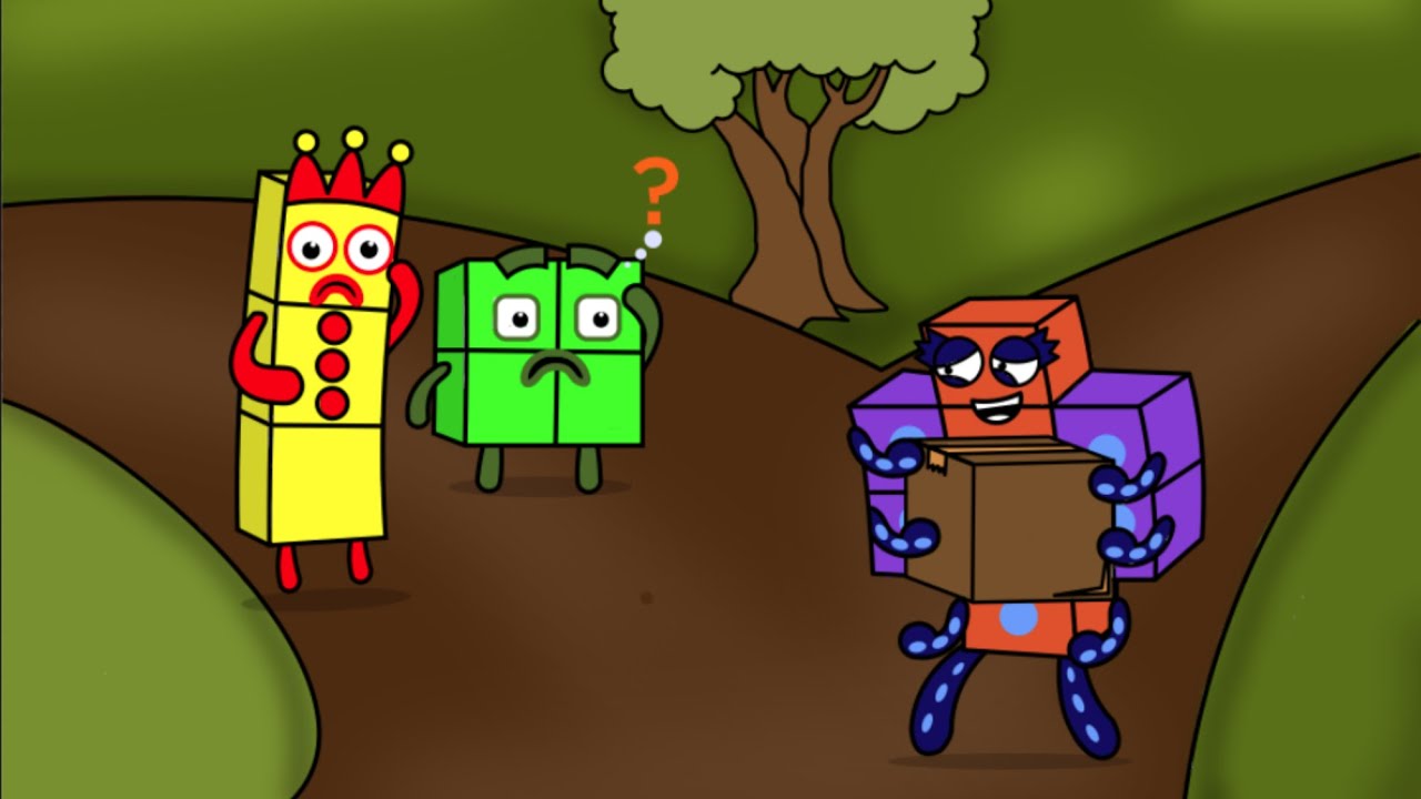 Numberblocks 3 and 4 have a bad look at octanaughty | Numberblocks fan ...