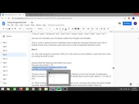 InfyTQ Day 4 Problem 18 Fundamentals of Python - YouTube
