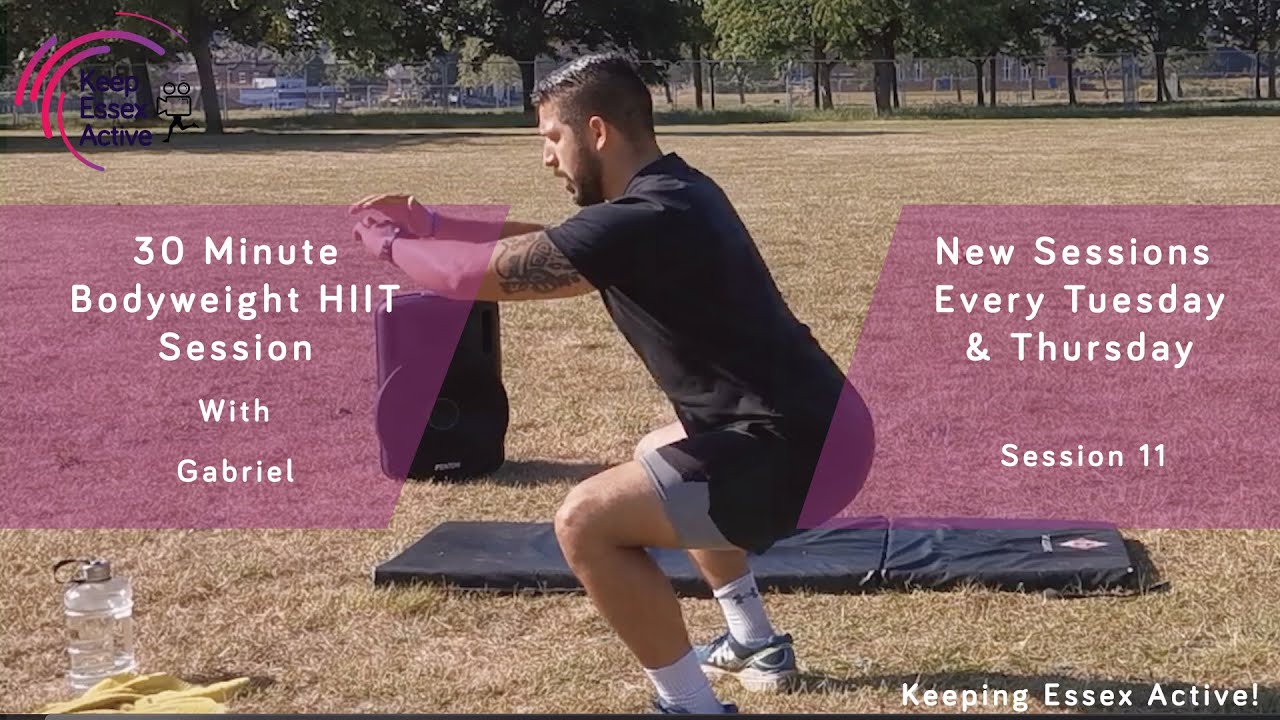 30 Minute Bodyweight HIIT Session | Work Out with Gabriel | Session 11 ...