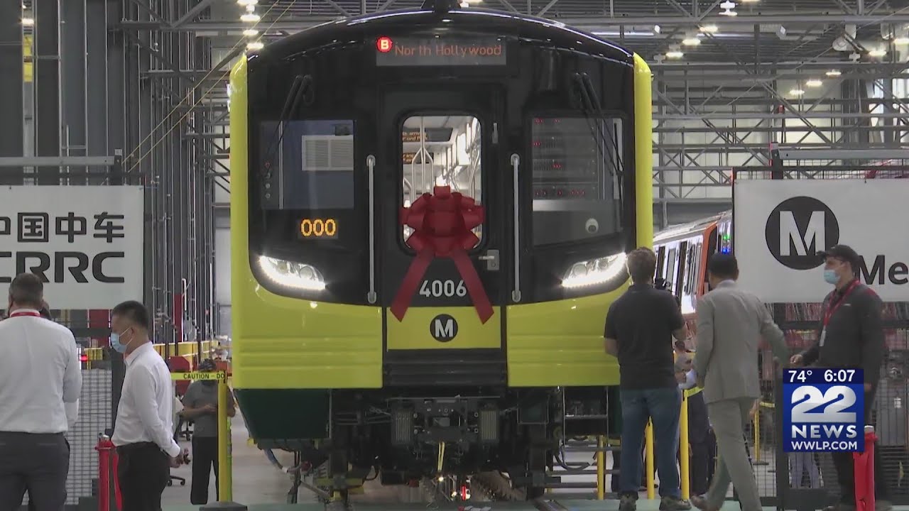 CRRC in Springfield unveils new cars - YouTube