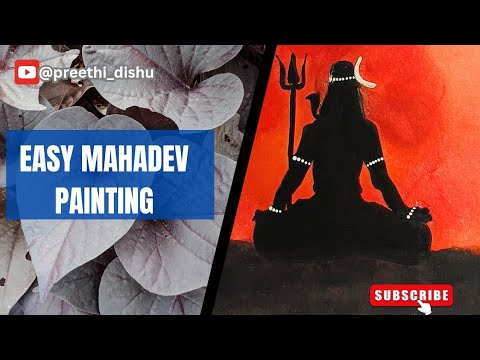 Easy and simple mahadev painting🎨🖌️😍 - YouTube