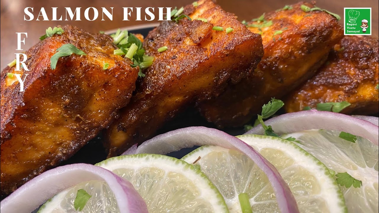 SALMON FISH FRY USING HOMEMADE MASAALA / FISH FRY RECIPE - YouTube