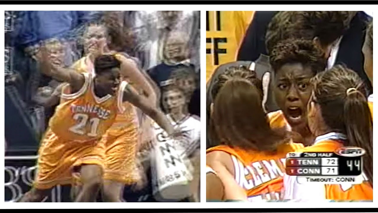 Semeka Randall takes over final minute to beat UConn 2/2/00 - Tennessee ...