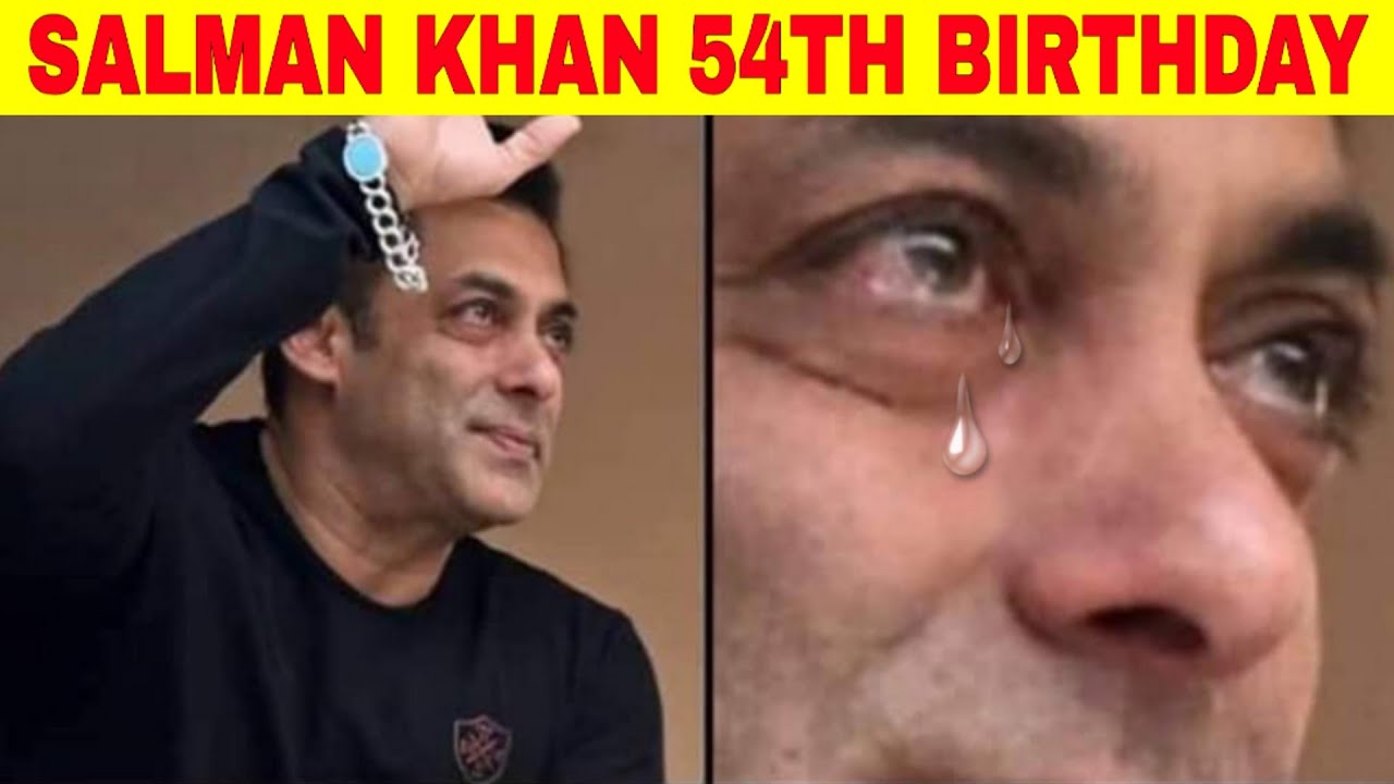 Salman Khan Emotional and CRYING On his Birthday Celebration - YouTube