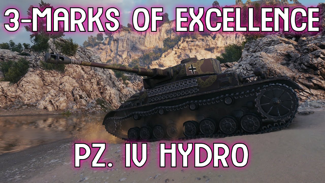 Highlight: Pz. IV Hydro 3-Marks of Excellence Battle [World of Tanks ...
