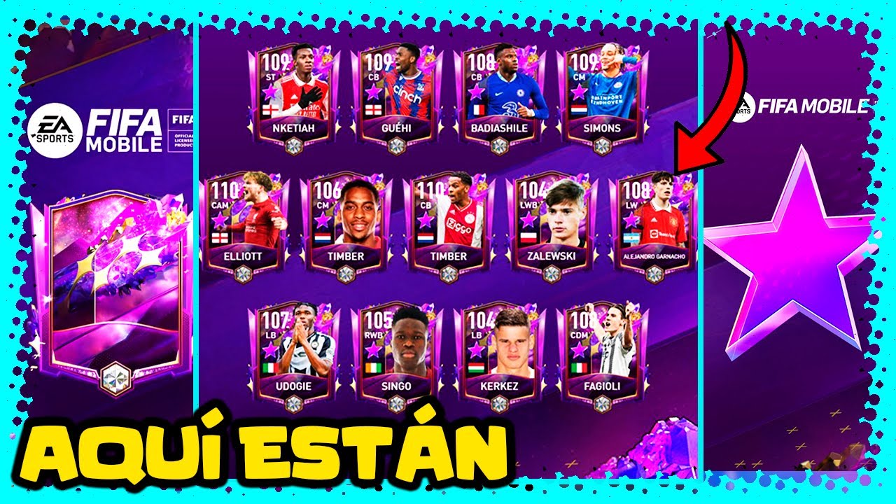 Aquí están los Future Stars: Elliot 110, Garnacho 108, Timber 110, hay ...