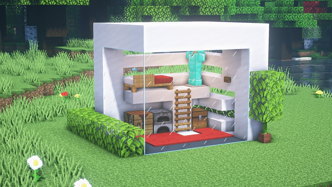 Minecraft | How to Build a Simple Modern House #24 - Minecraft House ...