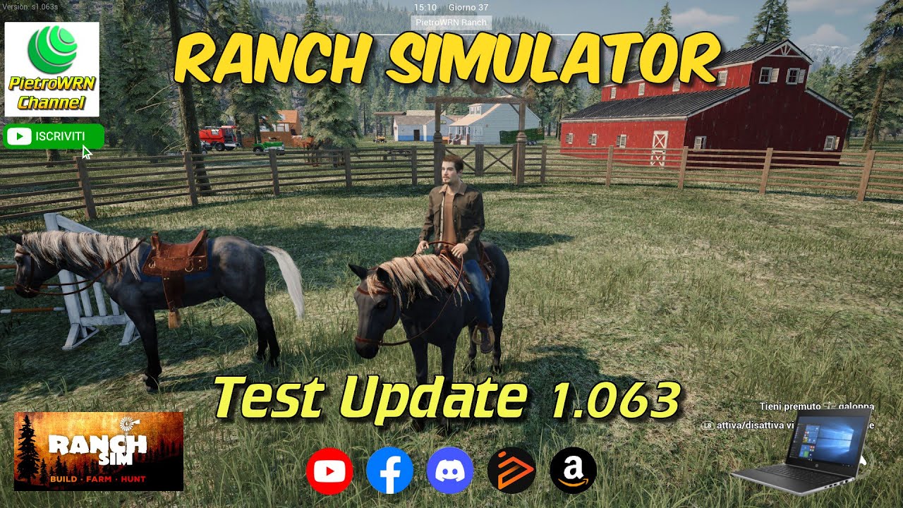 Ranch Simulator - #20 - Test Update 1.063 - YouTube