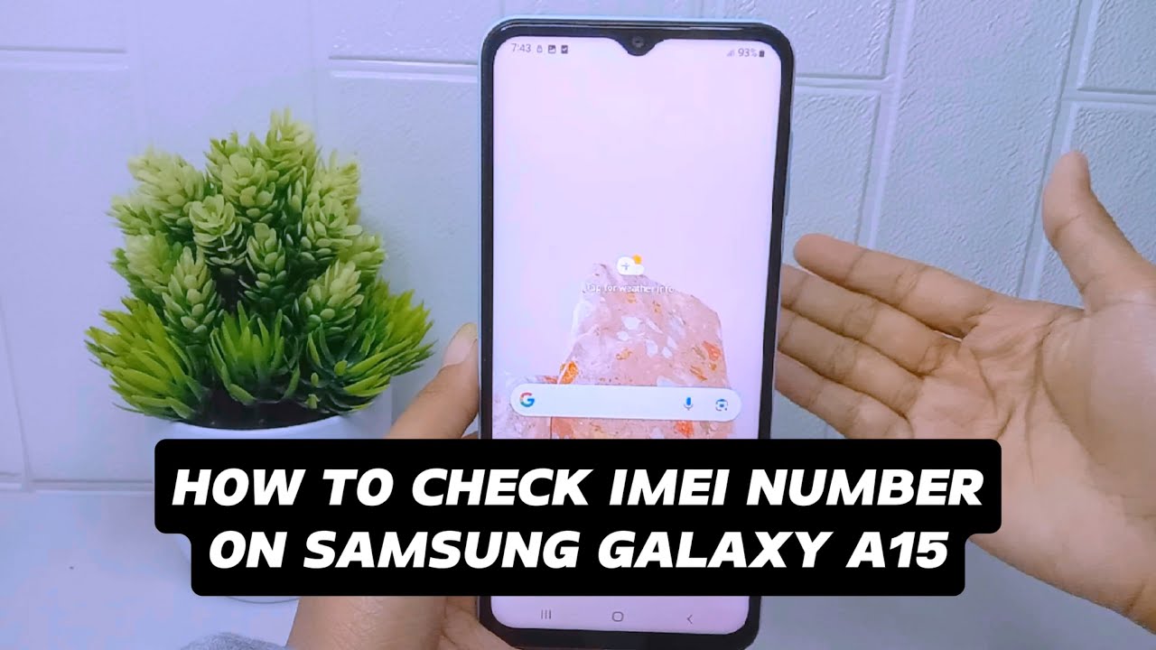 How To Check IMEI Number On Samsung A15/A15 5g - YouTube