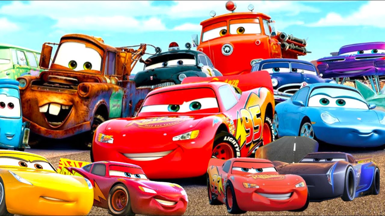 Satisfying videov |Unboxing Disney Cars 3 Lightning McQueen and friends ...