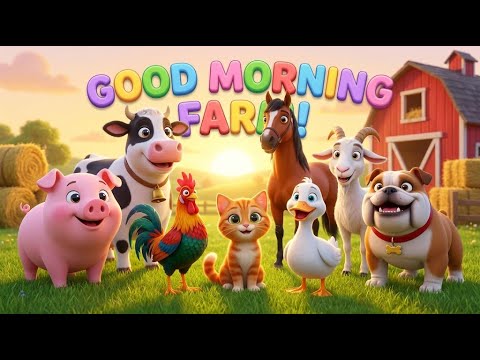 Farm Animals Morning Routine 🐷🐄🐓 | Learn Daily Habits with Cute 3D ...