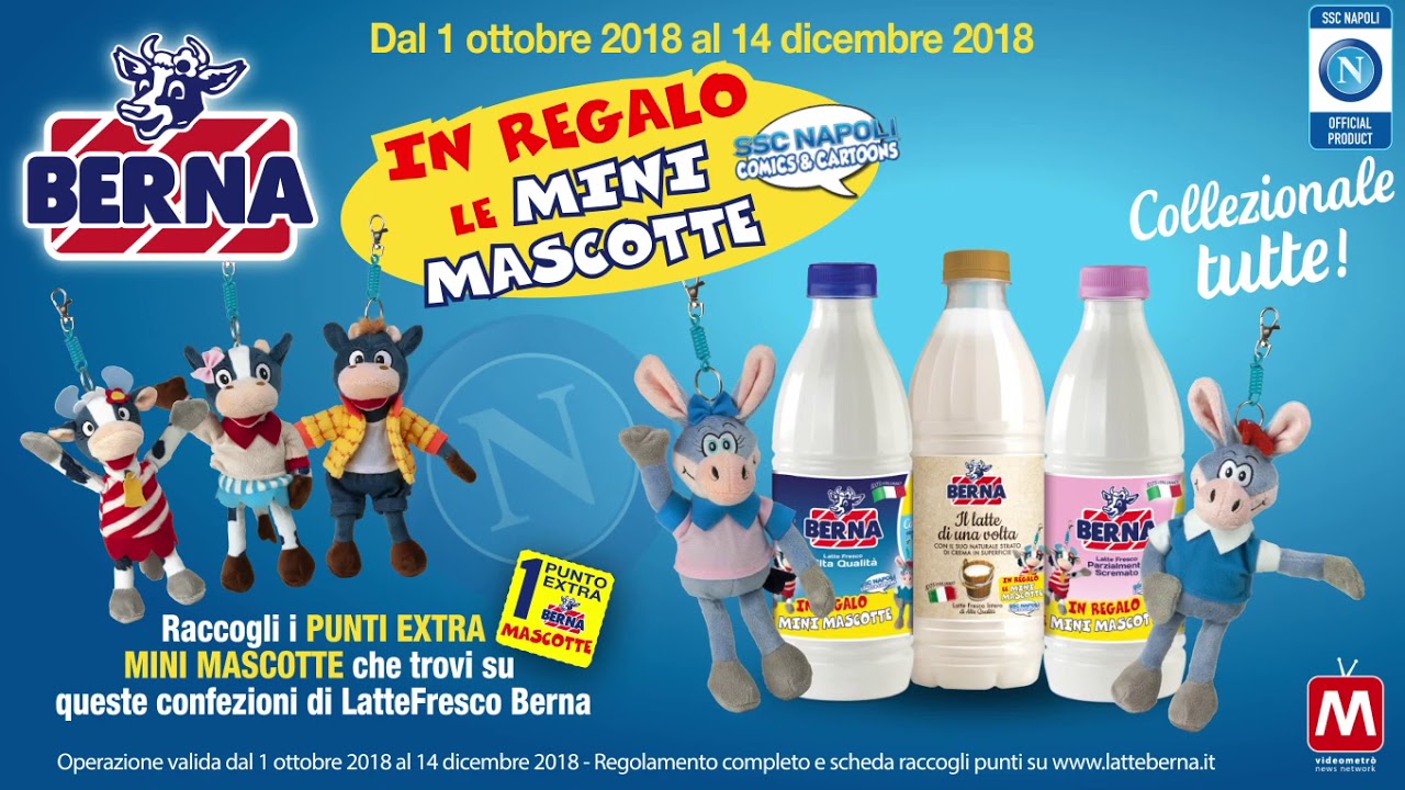 Latte Berna minimascotte 2018 - YouTube
