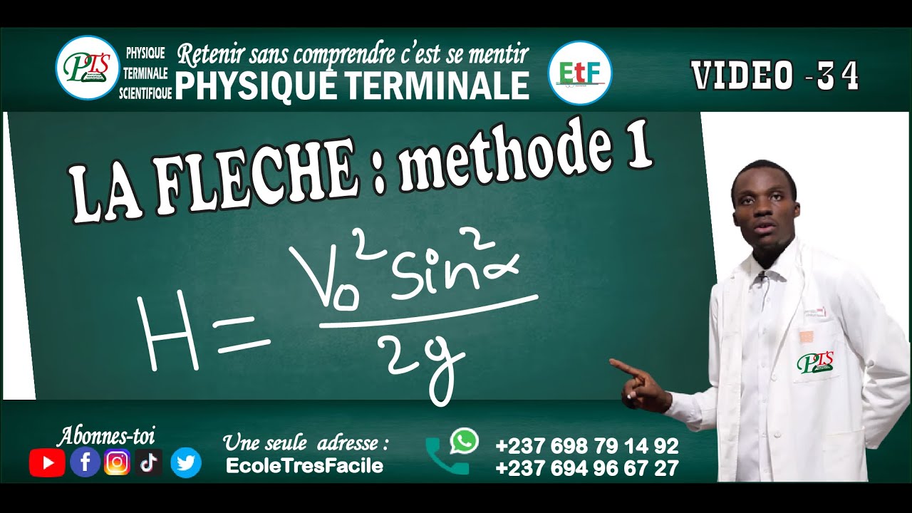 Physique Terminale #34 : Détermination de la flèche H dans un champ ...