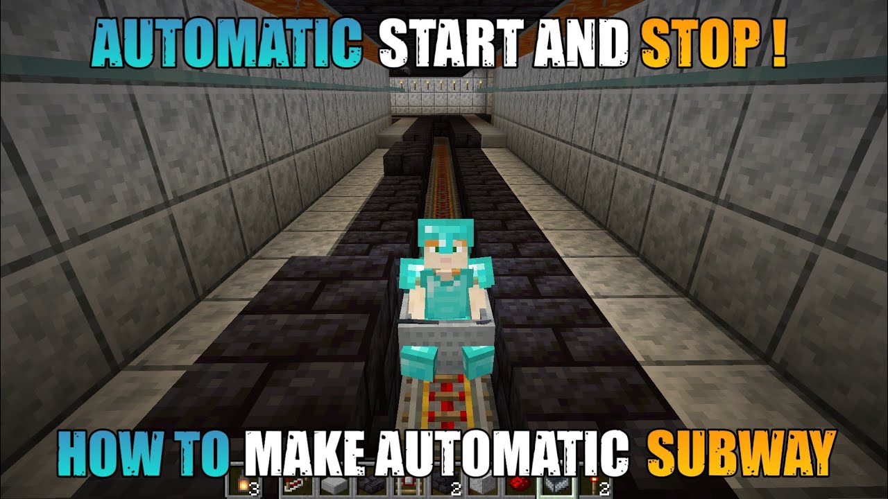 How To Make Fully Automatic Subway in Minecraft | Automatic Start ...