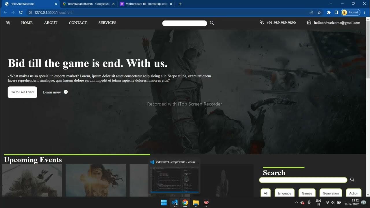 How To Make Website With The Help Of Html Css Js Project 5 Websitedesign Css3course