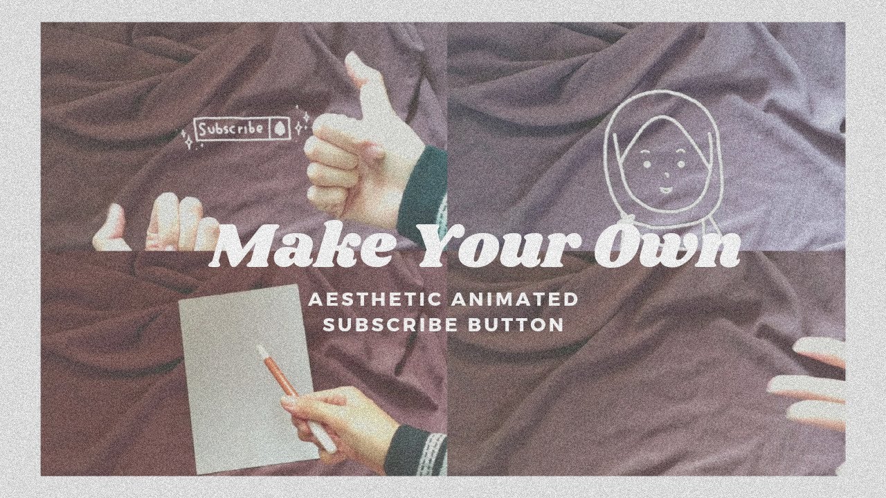 How I Make Aesthetic Animated Subscribe Button - YouTube