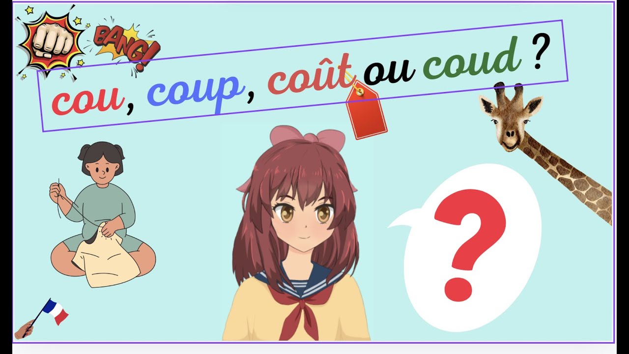 Cou, coup, coût ou coud(s) ? #orthographe #homophones #etymology - YouTube