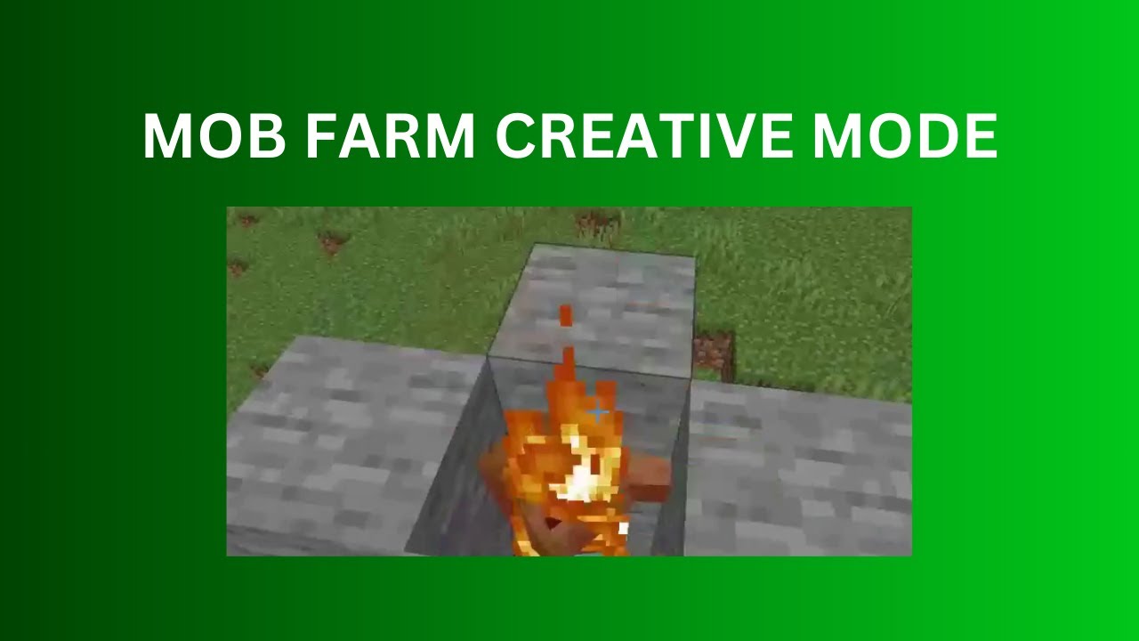 HOW TO CREATE EASY MOB FARM IN MINECRAFT CREATIVE MODE (LAGGY) - YouTube