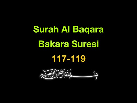 Bakara Suresi 117-119 Ezberle: Hafıza Zinciri Yöntemi (10 Tekrar)