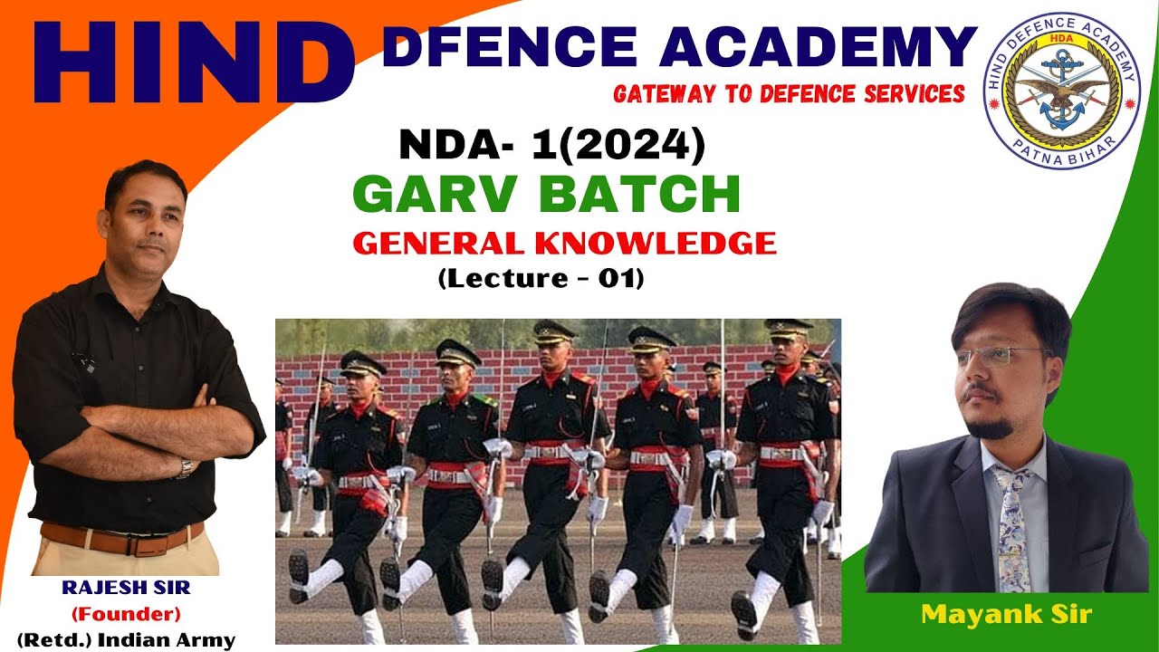 Free NDA classes for NDA- 1, 2024 | NDA exam preparation | GK Lecture ...