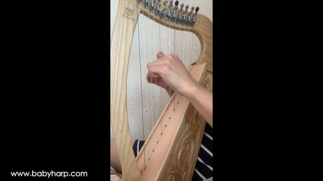 Dixie Land, Harp Solo, 12 String Harp, Baby Harp, Music Sheet - YouTube