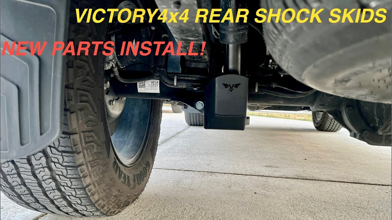 INSTALLING VICTORY 4X4 REAR SHOCK SKIDS ON A 2024 GMC CANYON AT4 - YouTube