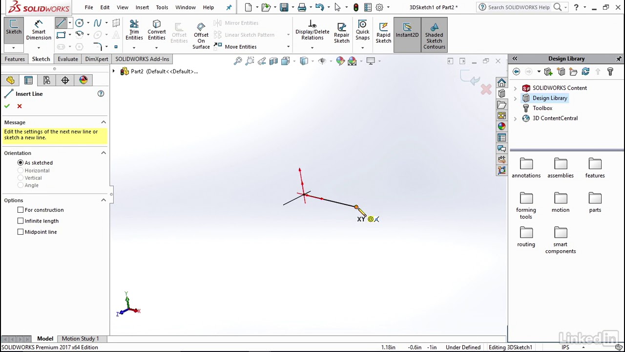 SolidWorks | 3D sketching | Ep 10 - YouTube