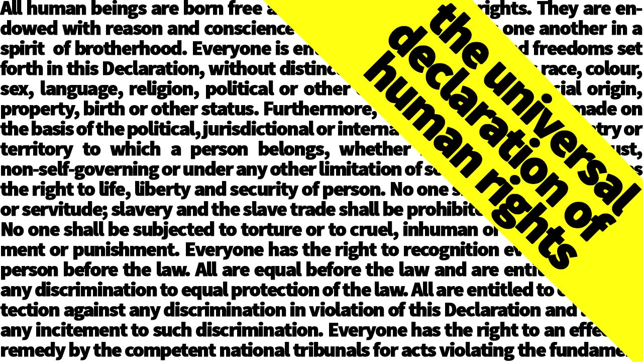 The Universal Declaration of Human Rights - YouTube