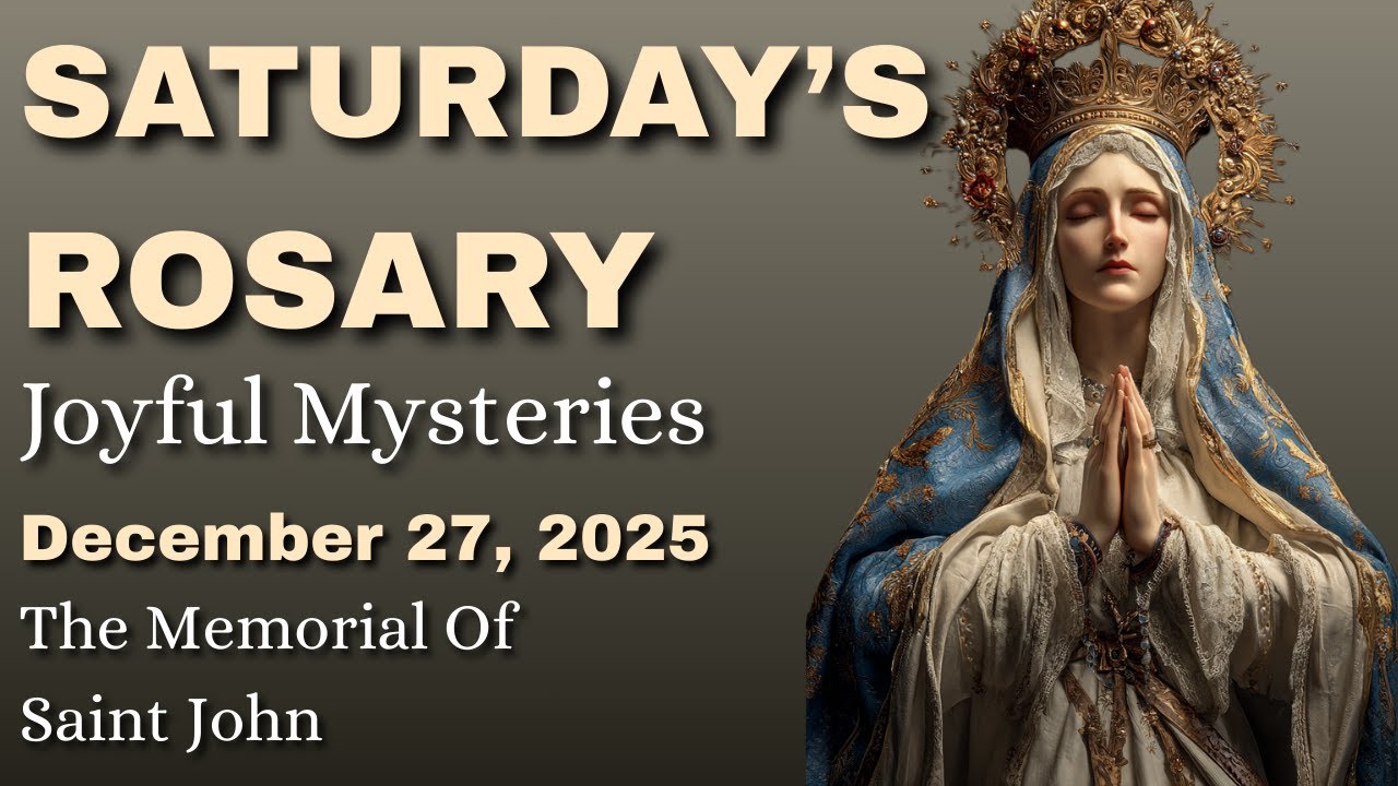 Saturday Rosary 🌹 Joyful Mysteries with Passion of Christ Imagery 🌹 ...