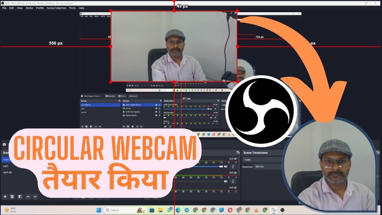 How To Get a Circular Webcam In OBS Studio || How To Make Circle Webcam ...