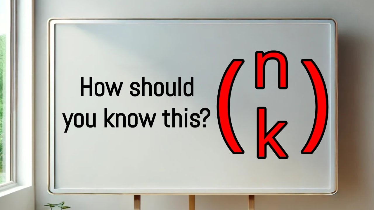 How to use 'n choose k' - YouTube
