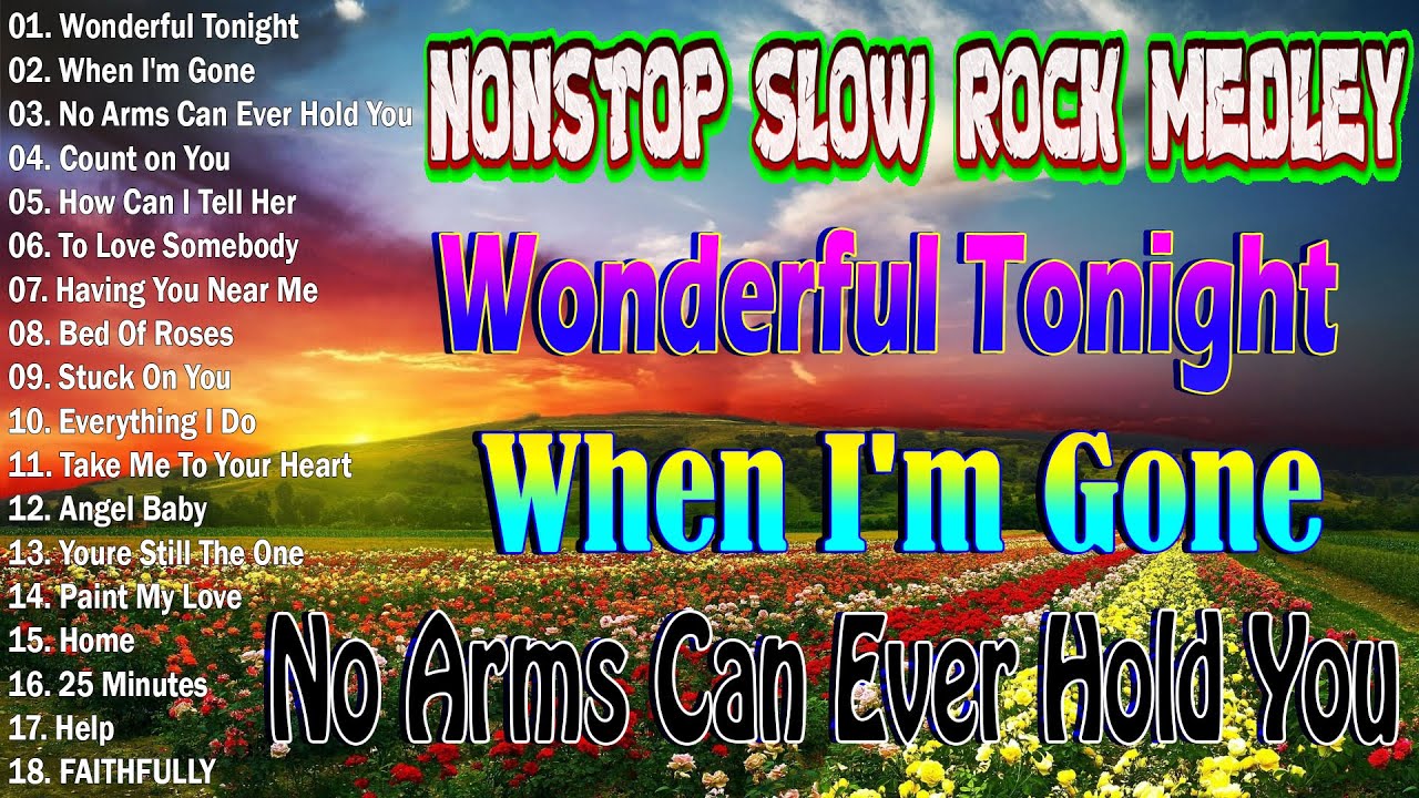 Nonstop Slow Rock Medley // Wonderful Tonight 💥 Emerson Condino Nonstop ...