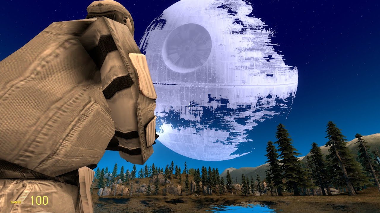 How to put the starwars death star in the gmod sky? (Included in 80th ...