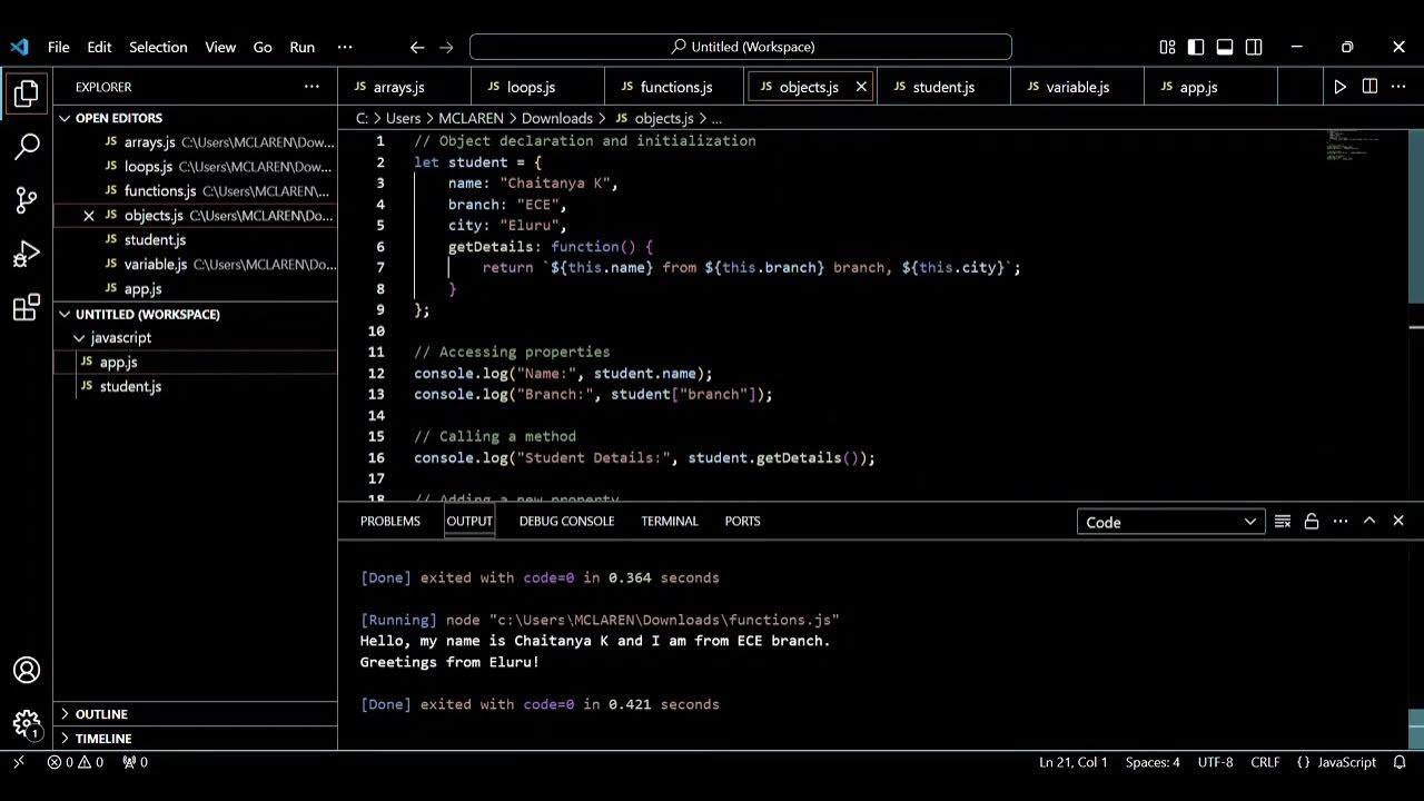 Revision of Basic concepts of JavaScript - YouTube